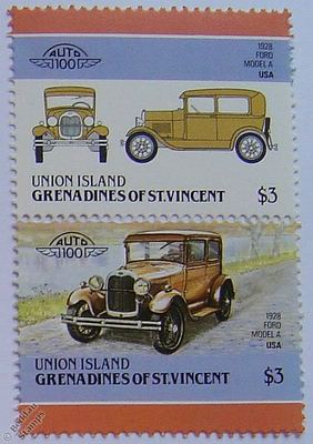 1928 FORD MODEL A Car Stamps (Leaders of the World / Auto 100) | eBay UK