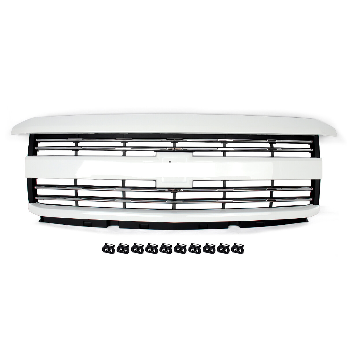 Summit White Front Grille Assy For Chevy Silverado LTZ 2500 HD 3500 HD ...