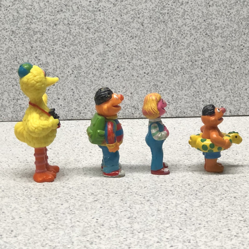 Vintage Sesame Street Figures Lot by JHP Big Bird Ernie (2) Prairie ...