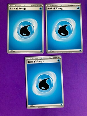 2023 Pokemon Basic Energy Water Energy Lot of 3 NrMt | eBay