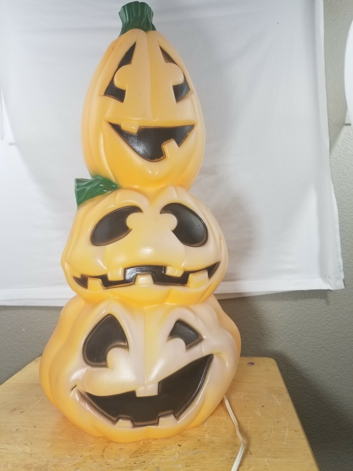 Vintage General Foam Halloween Pumpkin Blow Mold Stacking totem Jack-o- Lanterns | eBay