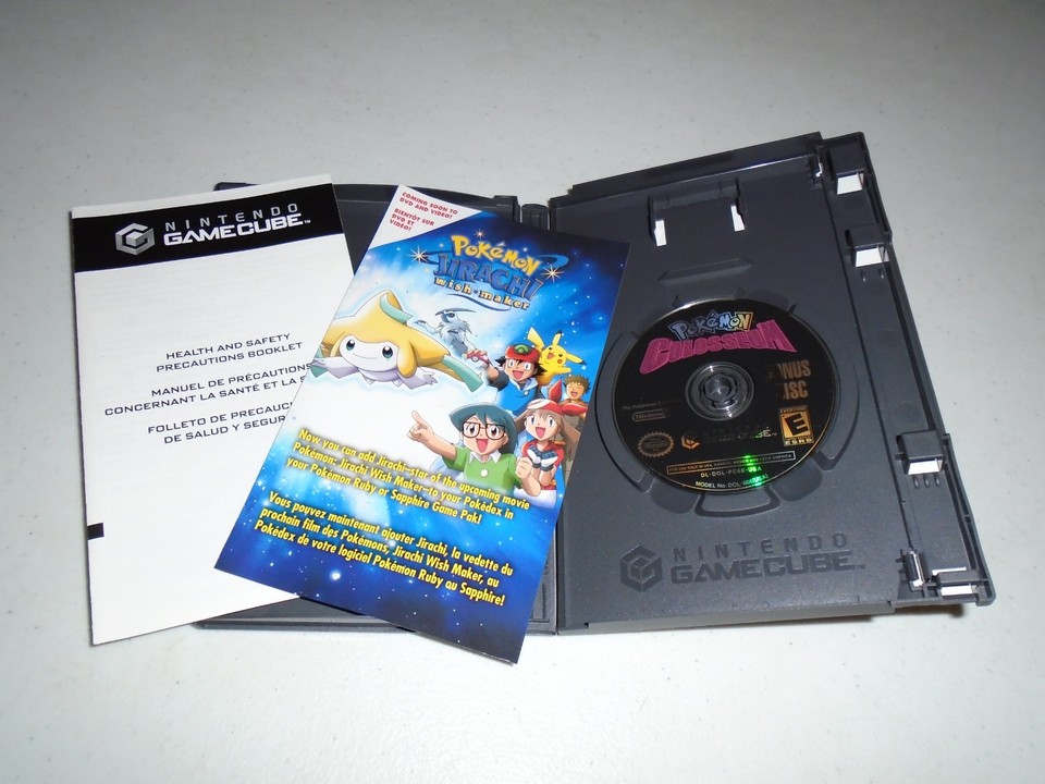 Pokemon Colosseum Bonus Disc w/ Jirachi WM insert ☆☆ Complete Nintendo ...