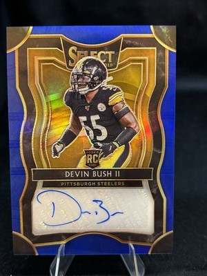 2019 Panini Select - Rookie Signatures Devin Bush II #RS-16 Blue Prizm ...