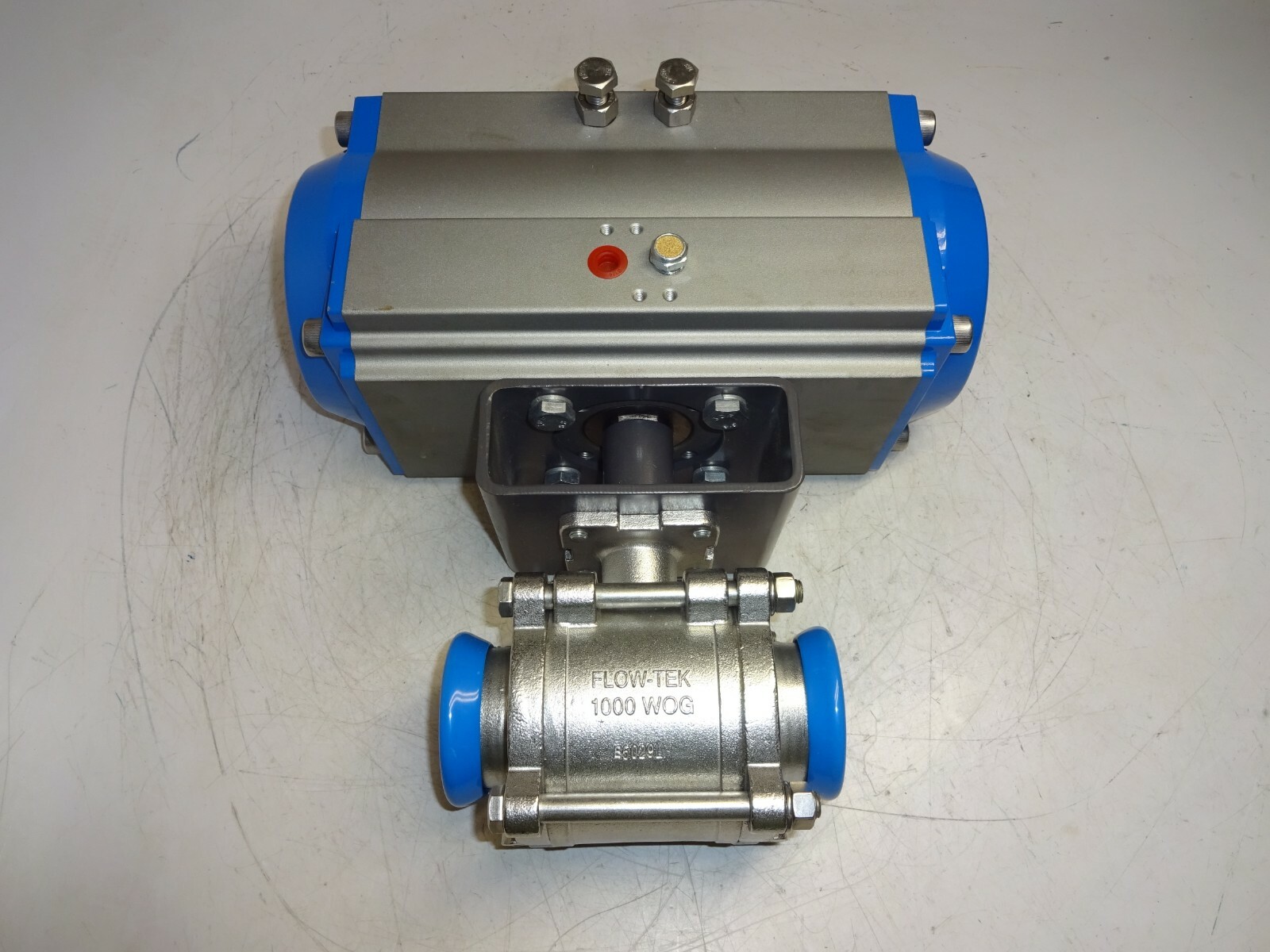 MERIDIAN MERAC-125SR F07/F10 PNEUMATIC ACTUATOR W/ FLOW-TEK 1000 WOG ...