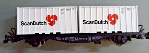 Märklin H0 4770 Container Load Car " Scan Dutch " Unrecorded Mint Boxed ...