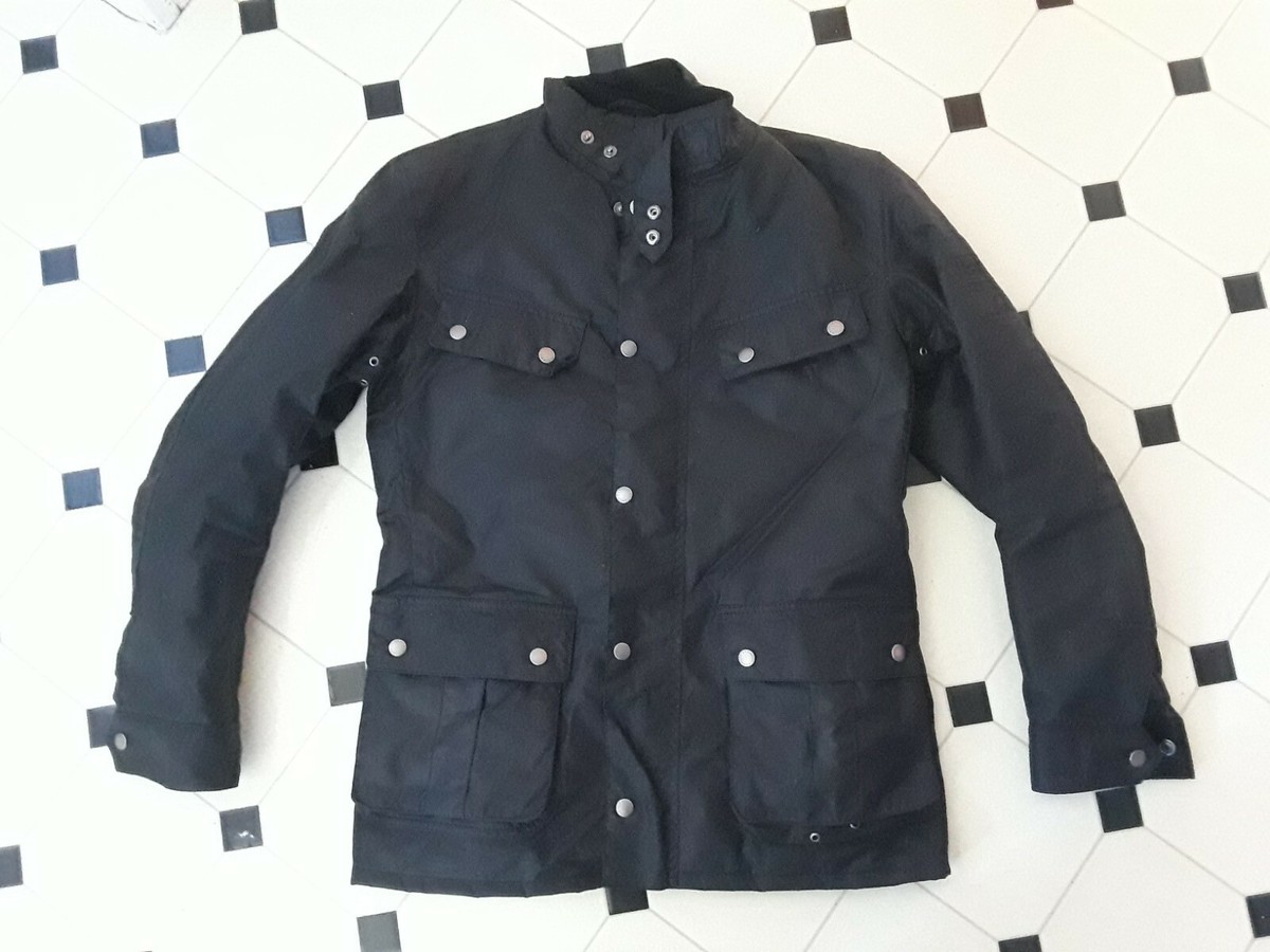 BARBOUR STEVE McQUEEN MOTORCYCLE JACKET WAX COTTON CANVAS S BARBOUR STEVE McQUEEN MOTORCYCLE JACKET WAX COTTON CANVAS S