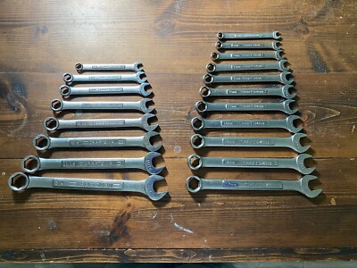 Craftsman Rare Vintage 6 Point Combination Wrench Set Metric & SAE -VA ...