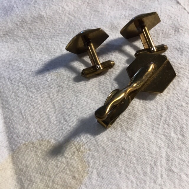 Cufflinks & Tie Clasp Fly Fishing unmarked | eBay