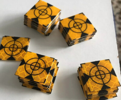 30x30 Retro Survey Targets (Pack of 100 pcs) Adhesive For Total ...