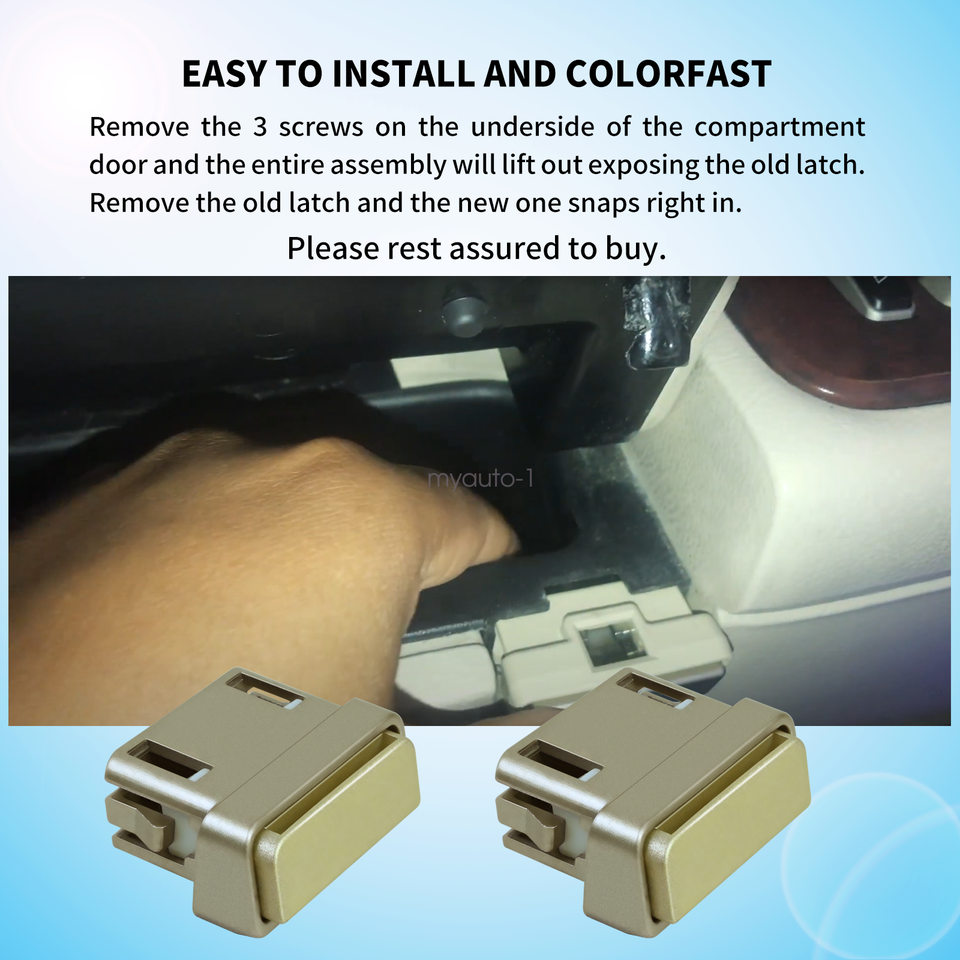 2x For Lincoln town car arm rest latch 03-11-Door Compartment Release ...