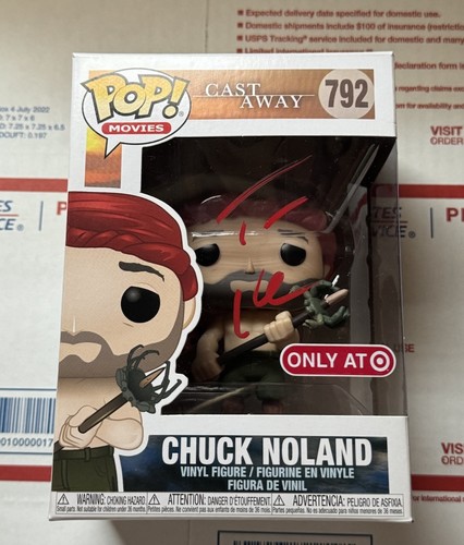 Tom Hanks Signed Funko Pop Autograph Cast Away Chuck Noland | eBay
