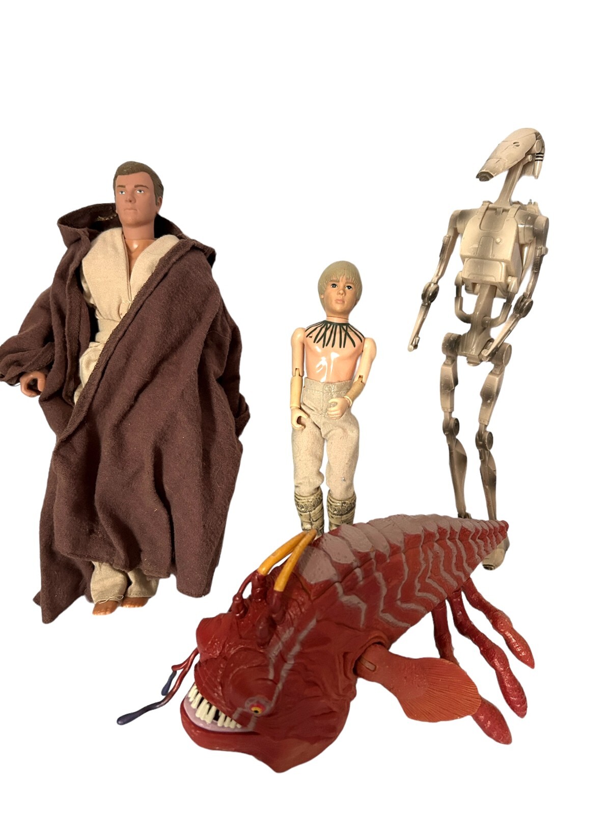 Phantom Menace Figure Lot 4 Star Wars Episode 1 Obi Wan Anakin Droid ...