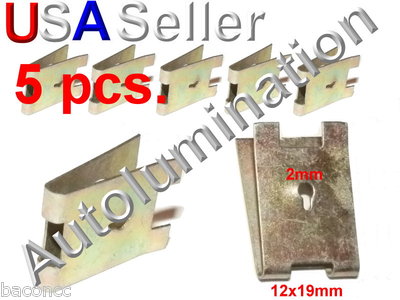 U J Fold Over Clip Floating Nut 2mm Body Fender Dash Door Instrument ...