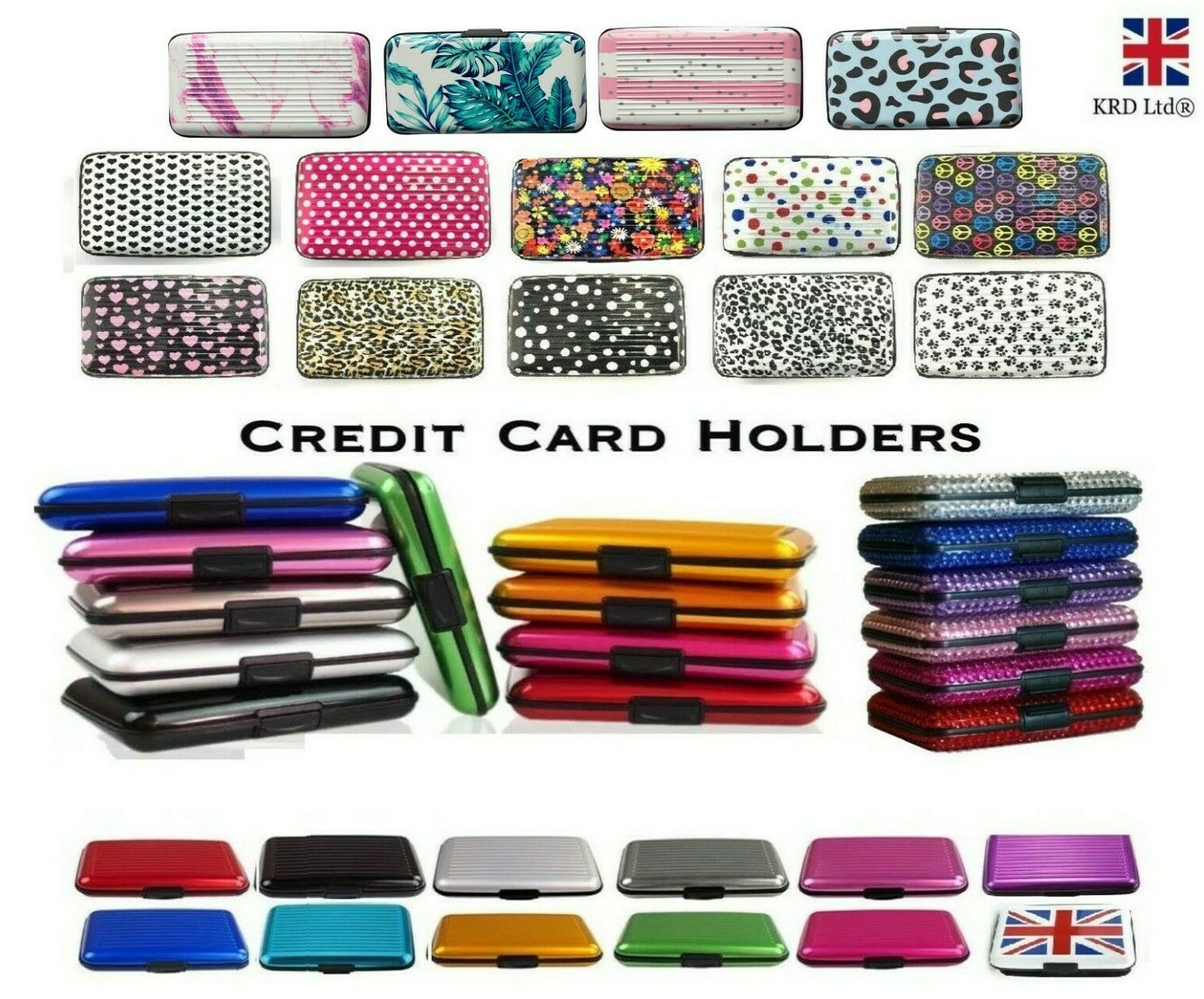 RFID Block Aluminium Credit Card Holder Business Security Case Wallet ...