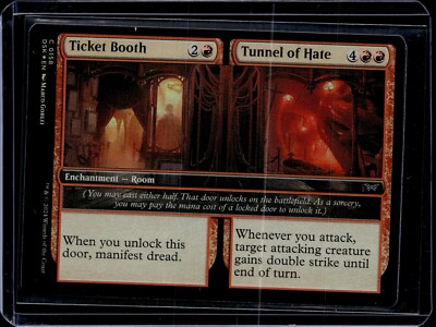 Ticket Booth/Tunnel Of Hate - 158 - Foil - DSK - NM - MTG Magic the ...