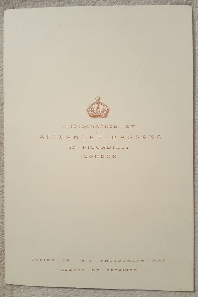Antique Cabinet Photograph London England Alexander Bassano ...