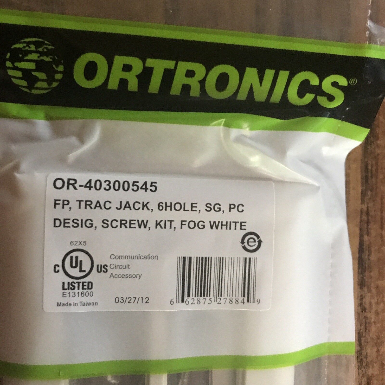 40300545 6-port Ortronics TracJack Faceplate SG Wiremold Ivory for sale ...