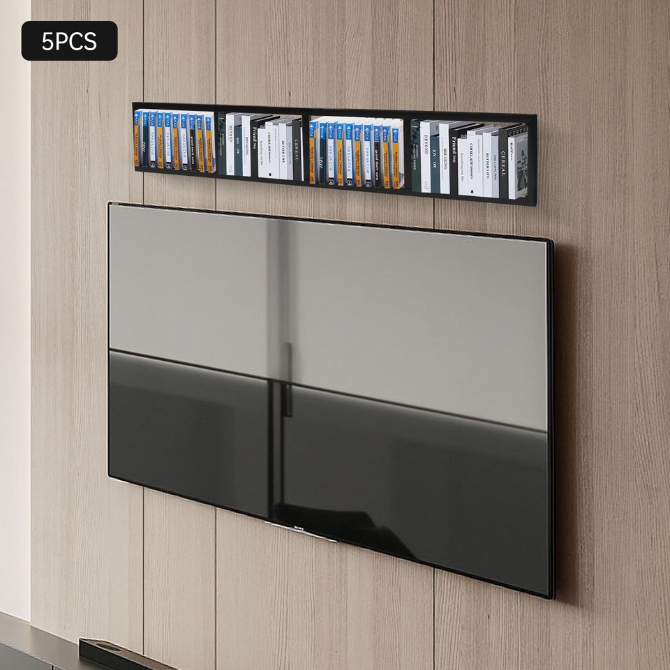 5PCs 34 In Video Game Rack Media Storage Shelves for Wall, CD DVD ...