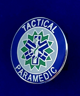 TACTICAL PARAMEDIC PIN, Item #318: Silver color plated finish | eBay