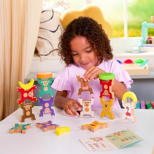 Battat Education – Stacking Toy for Kids – Wooden Monkeys –... | eBay