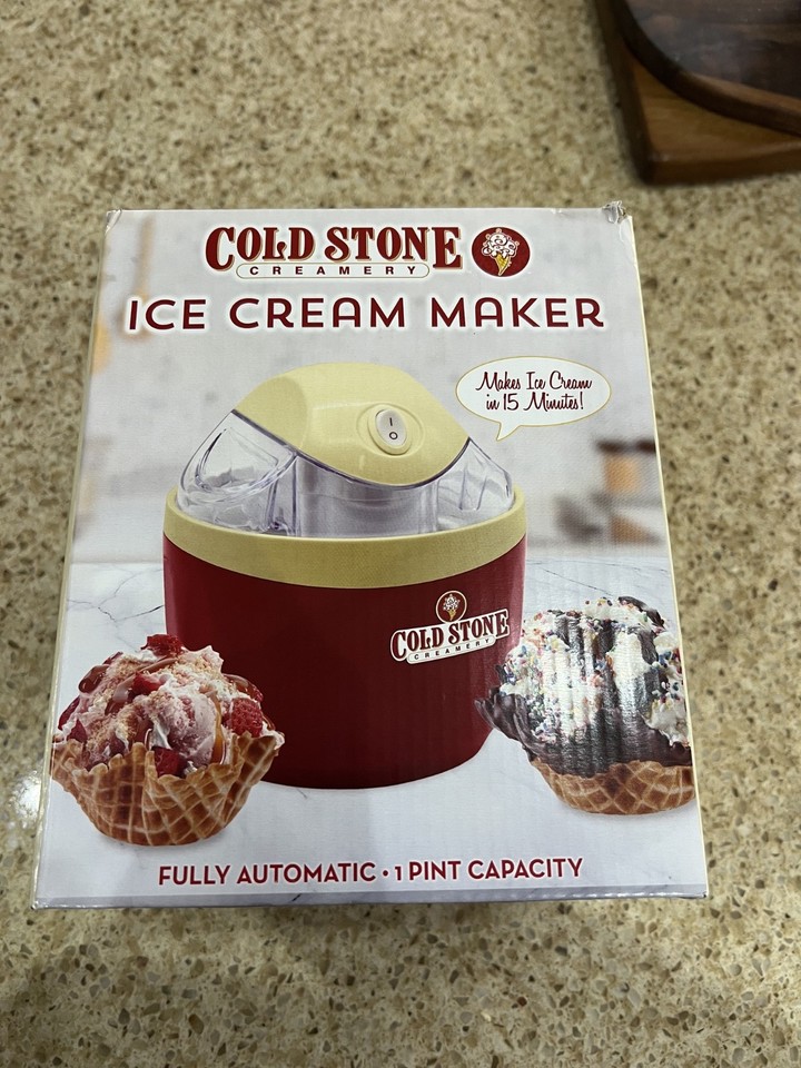 Cold stone Creamery - Ice Cream Maker - 1 Pint Fully Automatic(Box ...
