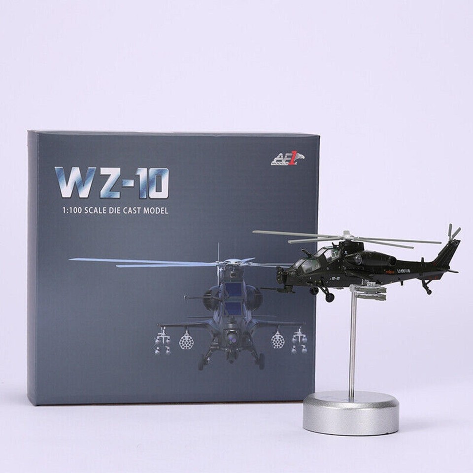 1/100 Chinese Armed WZ-10 Helicopter Model Military Plane Collection ...