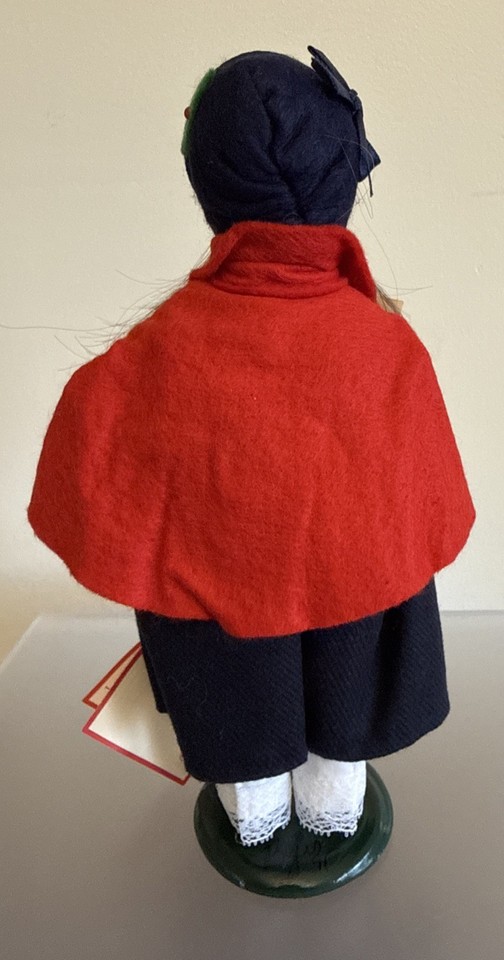 Vintage Byers’ Choice Salvation Army Girl Caroler Red Cape War Cry ...