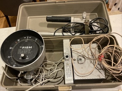 Nice Vintage Waller Fish Hawk Portable Flasher Fish Finder | eBay