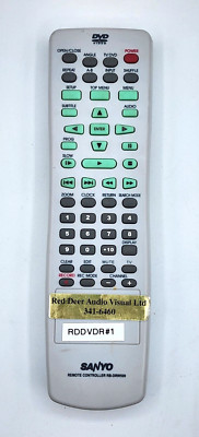 Sanyo Remote Control RB-DRW500 DVD | Wireless | Universal | Black ...