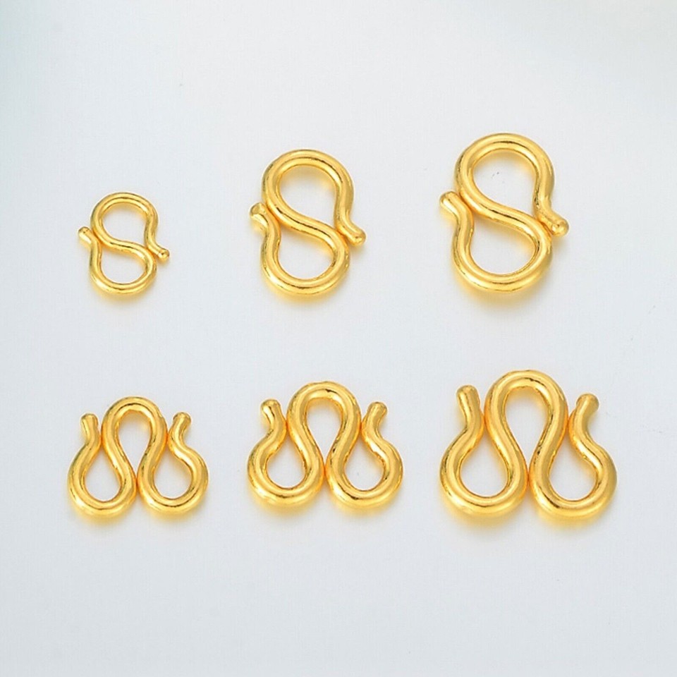 Pure 24K Yellow Gold M / S Clasp - Jewelry Findings - For Bracelet or ...