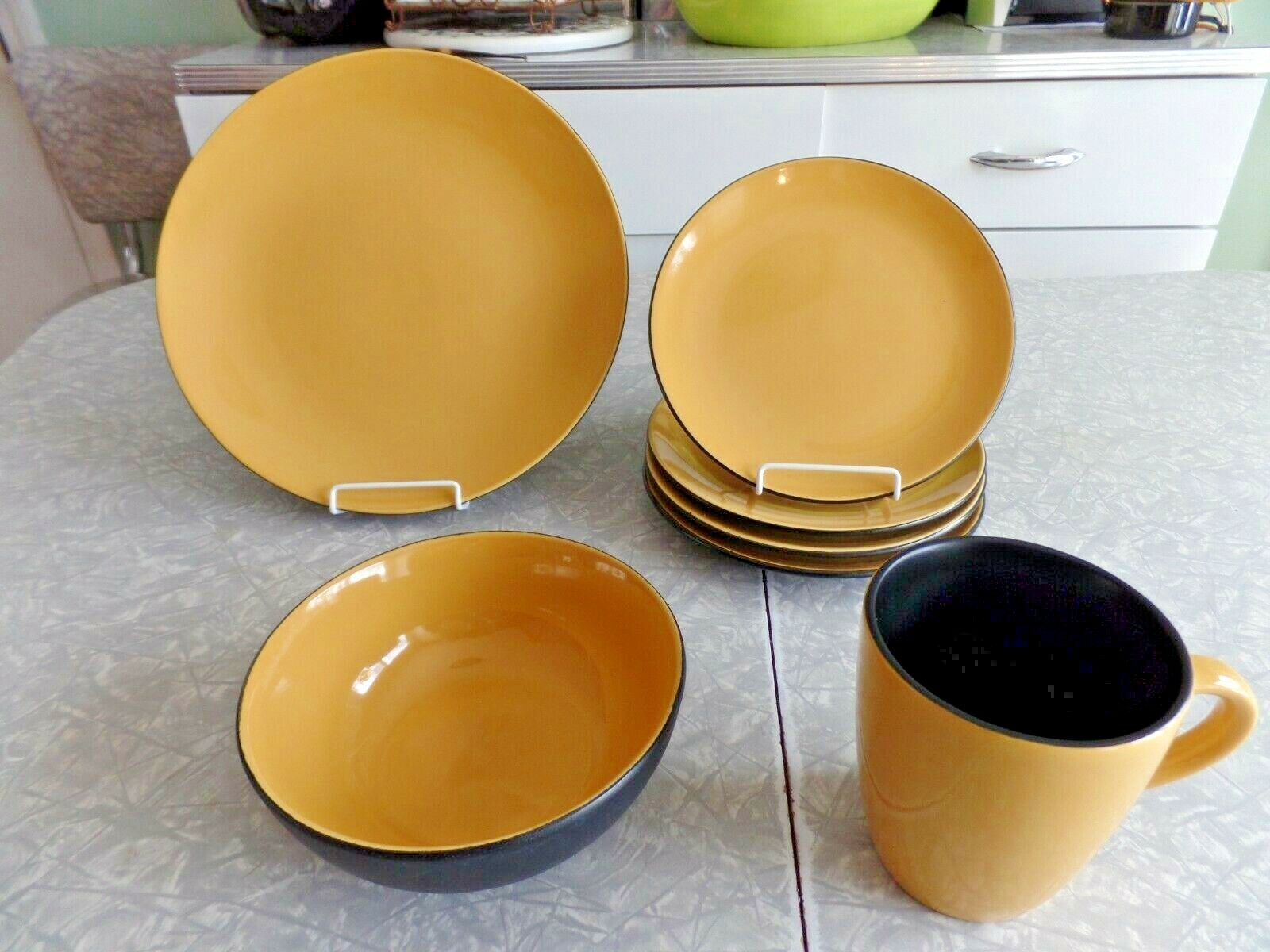 CHOOSE (1) PIECE of CORELLE STONEWARE "HEARTHSTONE" TURMERIC YELLOW ...