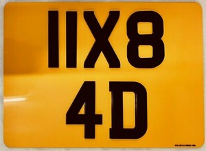 REAR NUMBER PLATE 4X4 DISCOVERY 11 X 8 4D RAISED LETTERS TRAILER HORSE ...