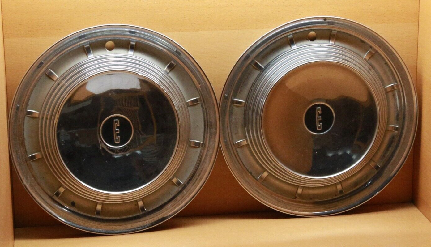 NICE OEM Pair of Hub Caps Wheel Covers 1958 Ford Edsel (Description ...