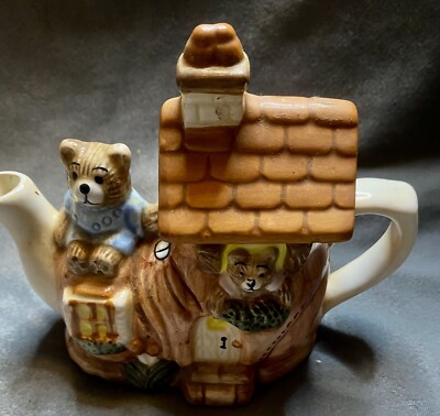 Tea Nee Two Little Bears Collectible Teapot Collectible House by ...