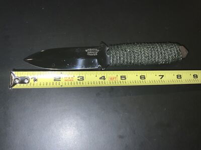 Breadon Handcrafted Knives Rope Wrapped Fixed 4” Blade Knife Very Clean ...