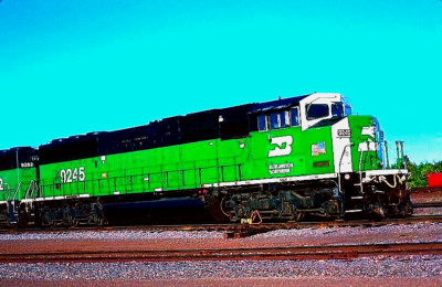ORIGINAL KODACHROME SLIDE BURLINGTON NORTHERN SD-60M #9245 SUPERIOR JUN 21, 1997 | eBay