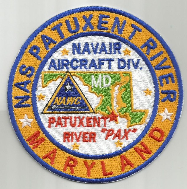 US NAVY BASE PATCH, NAS PATUXENT RIVER MD. NAVAIR ACFT DIV. Y | eBay