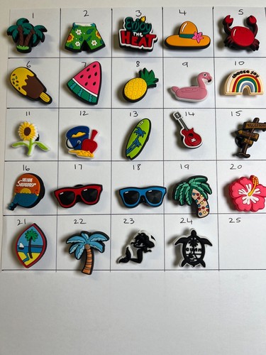 Crocs Jibbitz Shoe Charms -"Sun-Kissed Steps! Croc Jibbitz Summer Theme ...