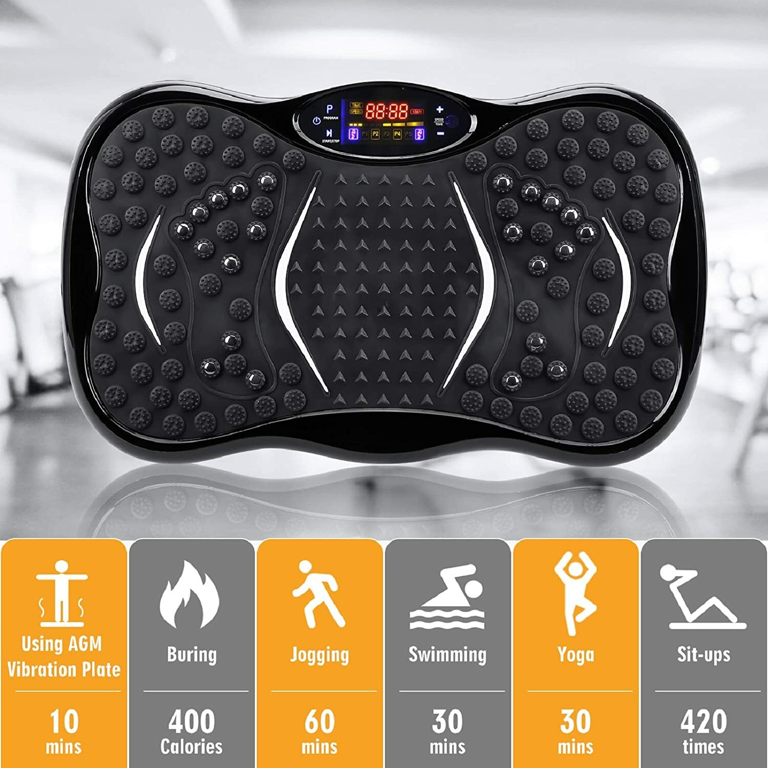 Vibration Plate Crazy Fit Body Shaker Massage Fitness Machine ...