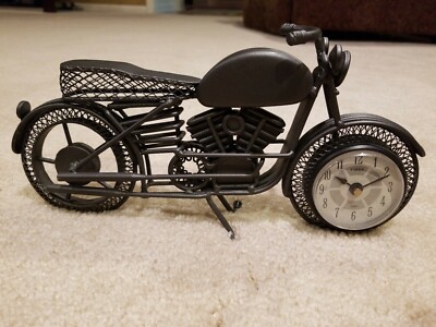 Vintage Harley Davidson Style Motorcycle Timex Clock WORKS COOL! | eBay