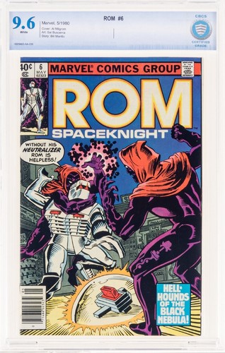 Marvel Comics ROM #6 1980 Zeitungskiosk Variante CBCS 9.6 Mit Starshine ...