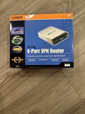 Linksys RV042 Dual WAN VPN Router 4x LAN Rev 1.1 w/ Original Box Never ...