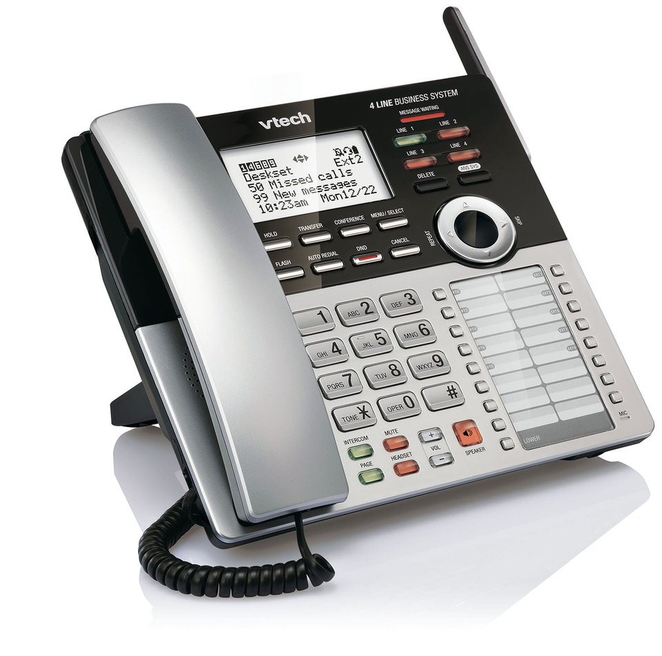 VTech 4-Line Small Business Phone System w 1 CM18445 5 CM18245 ...
