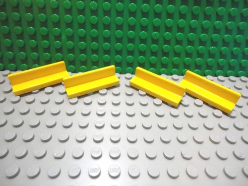 Lego 4 Yellow 1x4x1 wall panel rounded corners NEW | eBay