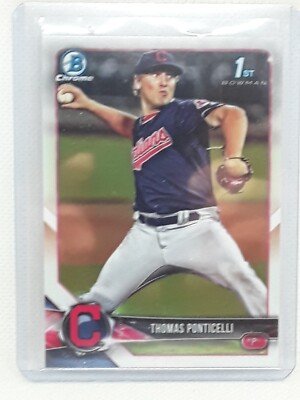 Thomas Ponticelli 2018 Bowman Draft Chrome 1st #BDC-42 - Cleveland ...