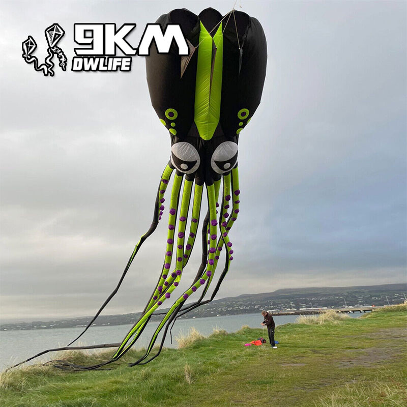 Giant 12M Octopus Kite Single Line Soft Inflatable KITE 30D Ripstop ...