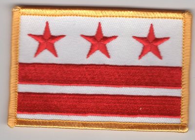 Washington DC Flag Patch Embroidered Iron On Badge Applique | eBay