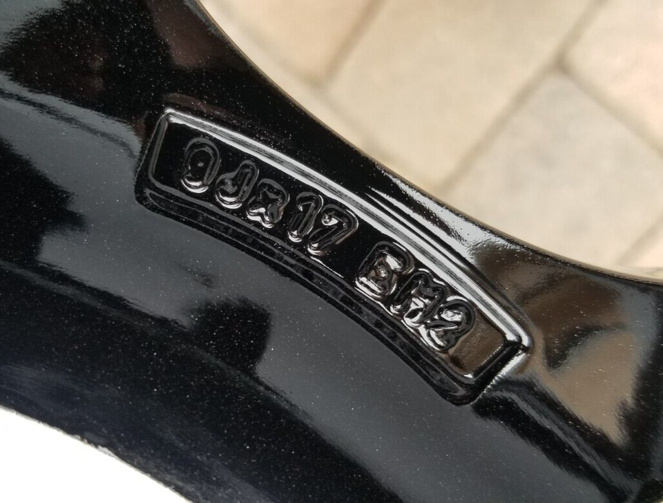 BMW E24 E28 M5 E39 OEM MPar 17" Staggered Style 66M Gloss Black Wheels ...