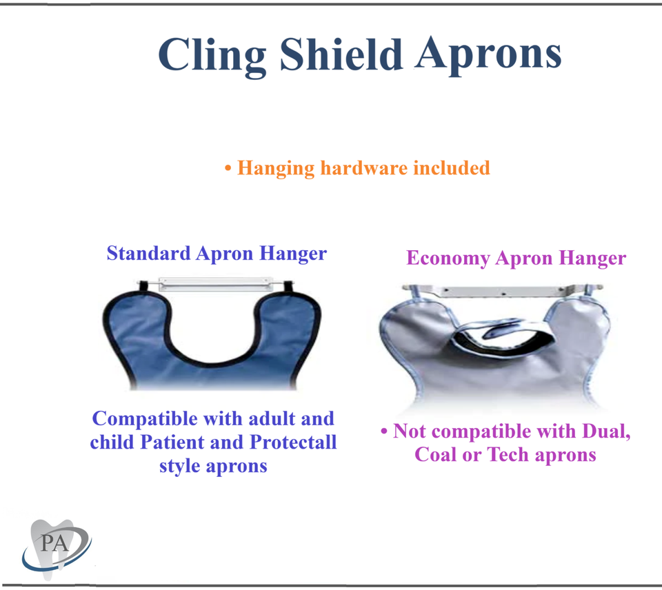 Dual X-Ray Apron Cling Shield Lead-Lined Adult Pano No Collar 3mm ...