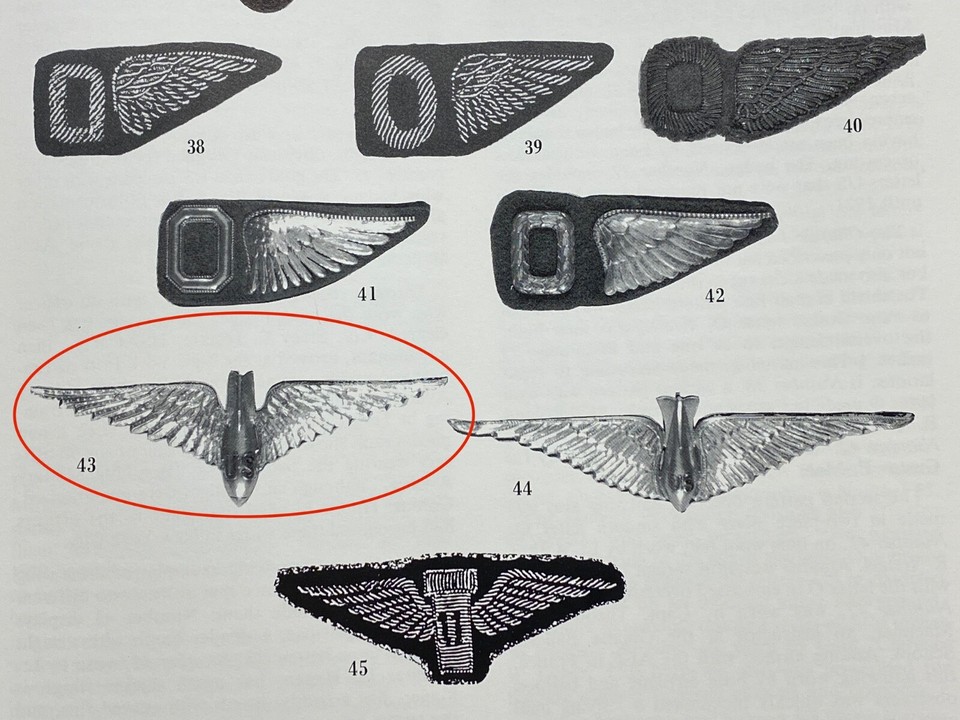 WWI, U.S. AIR SERVICE, BOMBING MILITARY AVIATOR WING, BMA, STERLING ...